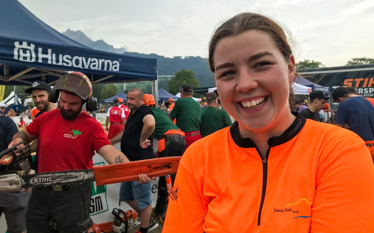 Bigna, 19 Jahre, Holzfällerin: «Die Motorsäge ist für mich, wie wenn ...